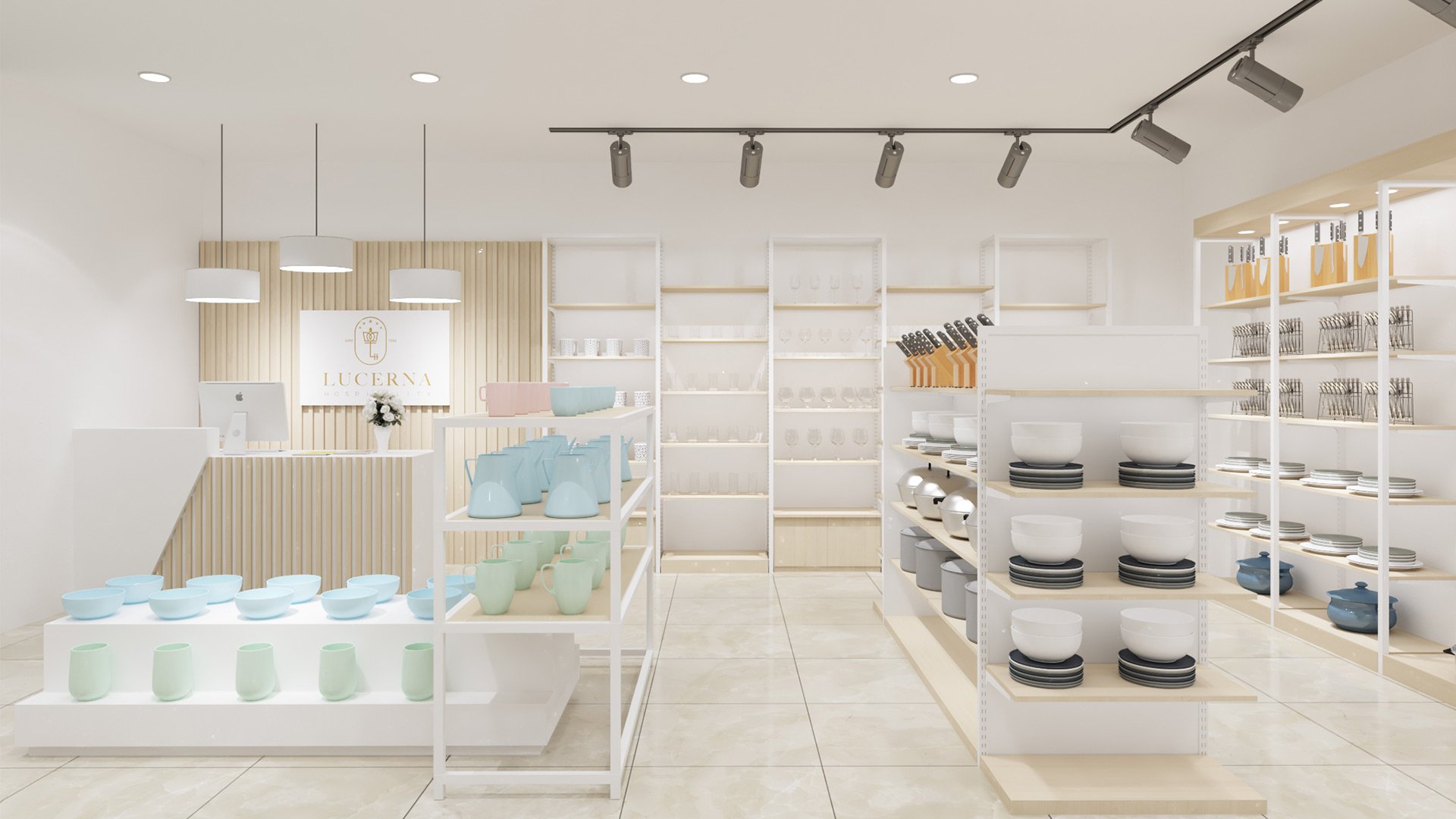Lucerna Hotel Supply Store Design Project