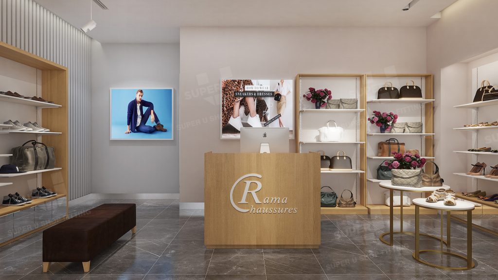 Native POS Retail Shoe Store Fixtures Manufacturing