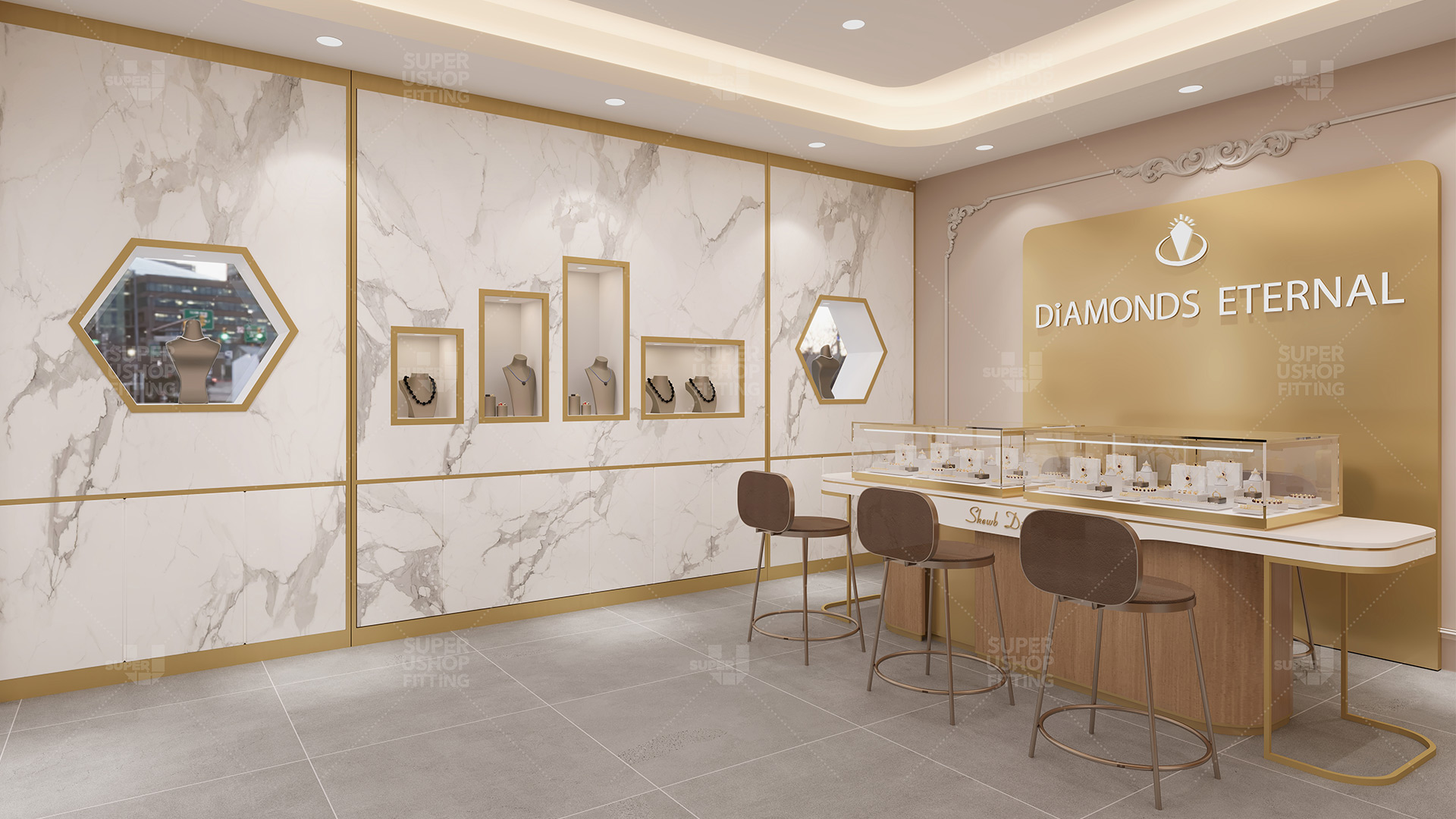 Diamonds Eternal Jewelry Store Design Project