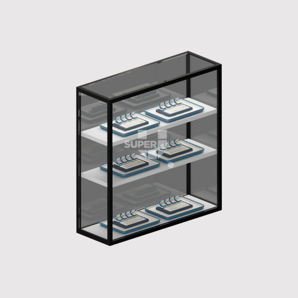 Custom Glass Locking Jewelry Display Case with Storage Manufacturer ...