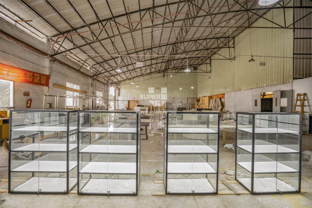 Custom Glass Locking Display Cabinet for Jewellery Manufacturer Supplier