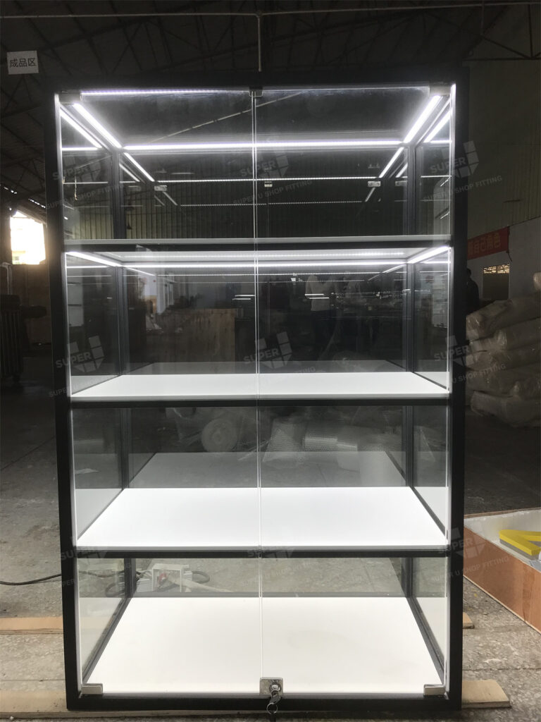 Custom Glass Locking Display Cabinet for Jewellery Manufacturer Supplier