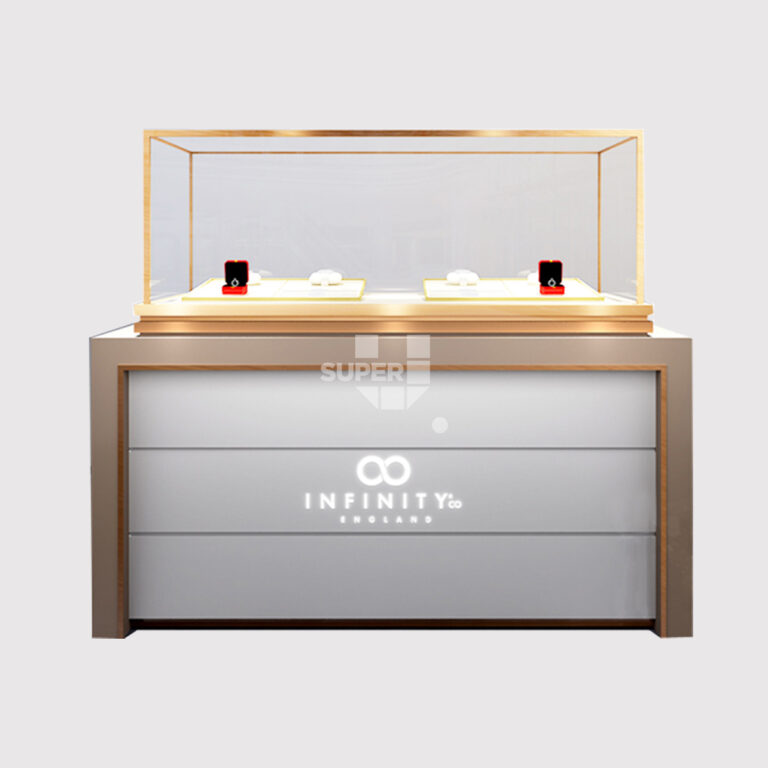 Custom Fashionable Bulletproof Glass Jewellery Display Cabinet ...