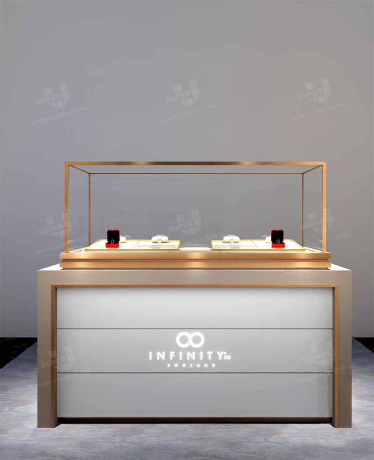 Custom Quarter Vision Wood Jewellery Display Counter Manufacturer Supplier