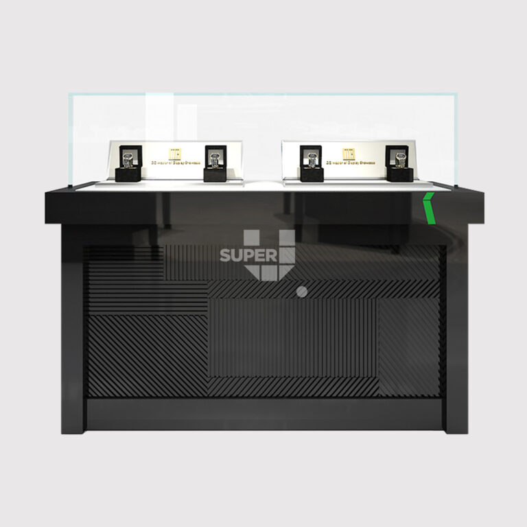 Custom Luxury Glass Jewellery Shop Display Counter Vitrine Manufacturer ...