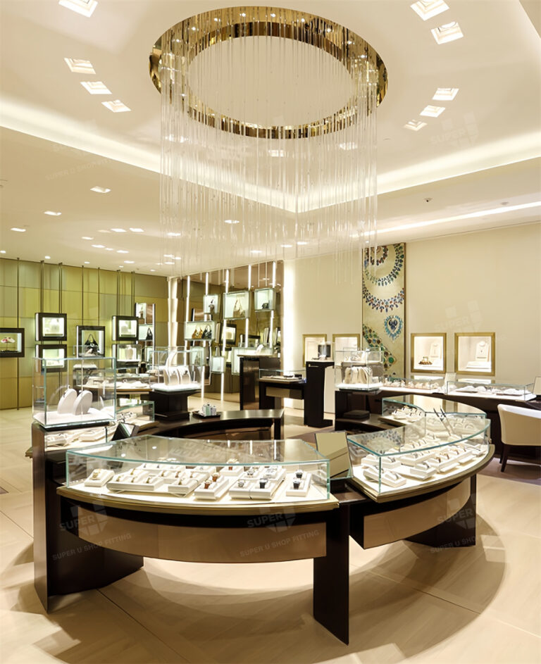 Custom Vintage Wood Jewelry Counter Display Case Manufacturer Supplier