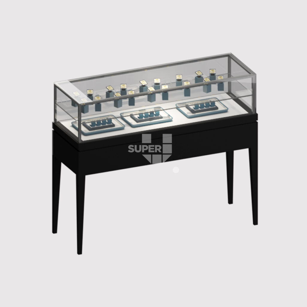 Custom Round Shopping Mall Jewelry Display Kiosk Counter Manufacturer ...