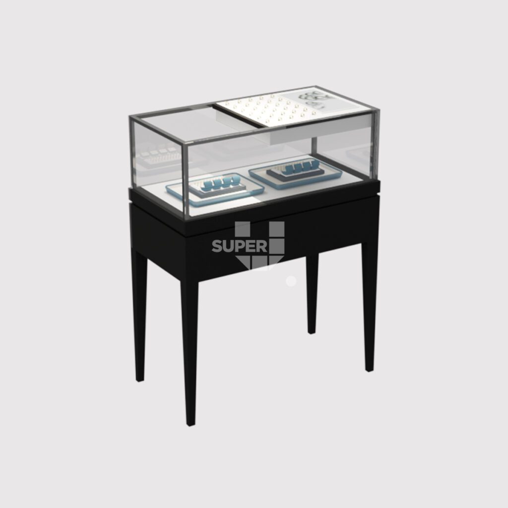 Custom Luxury Glass Jewellery Shop Display Counter Vitrine Manufacturer ...