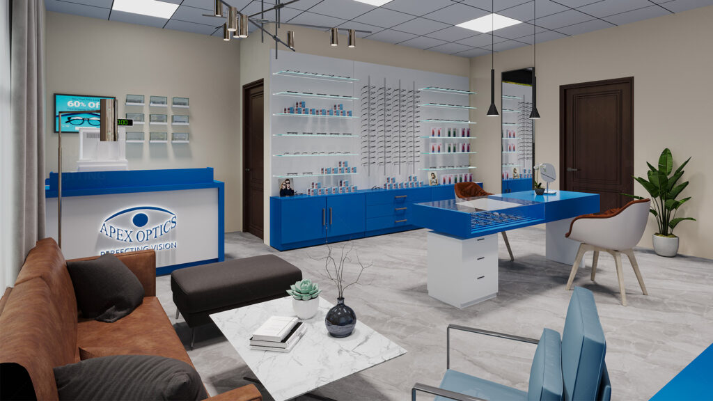 Super Premium Optical Optical Shop Furniture Design