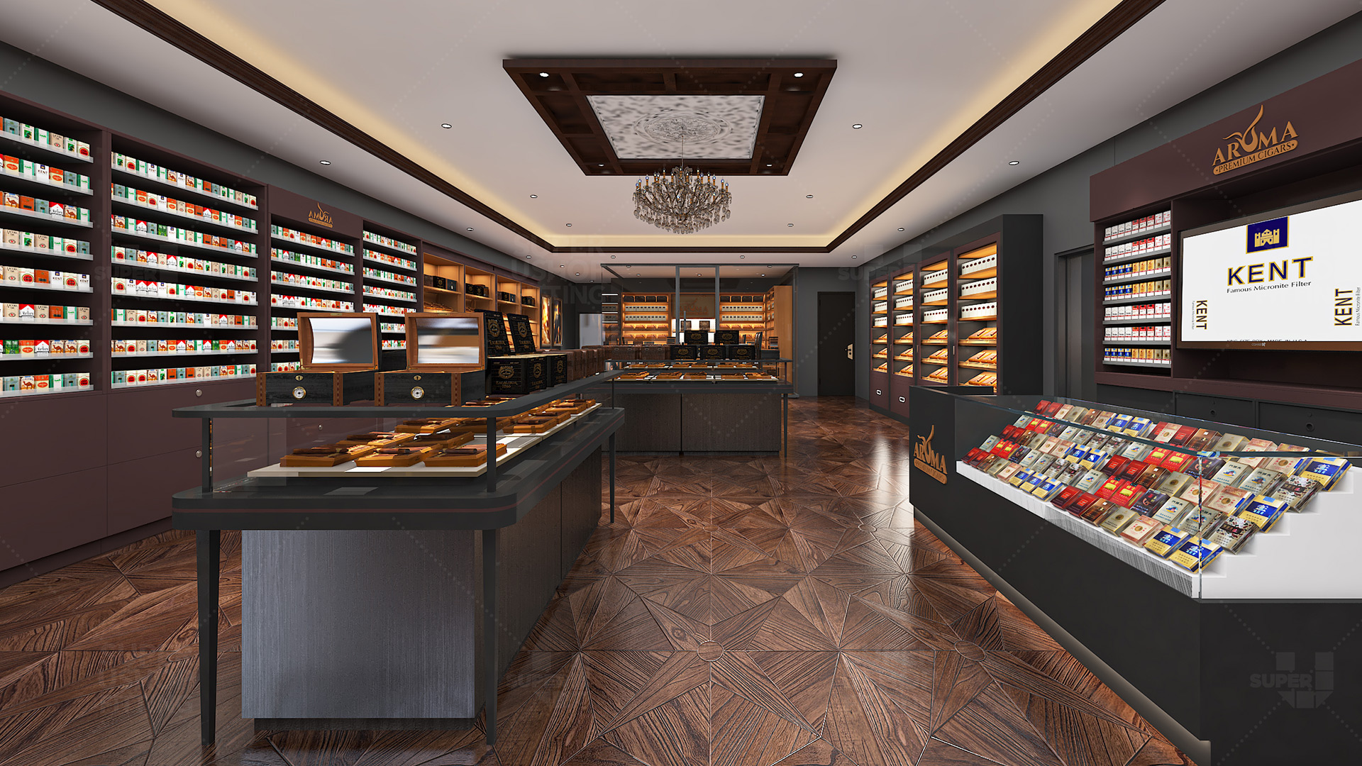 Aroma Cigar Store Design Project