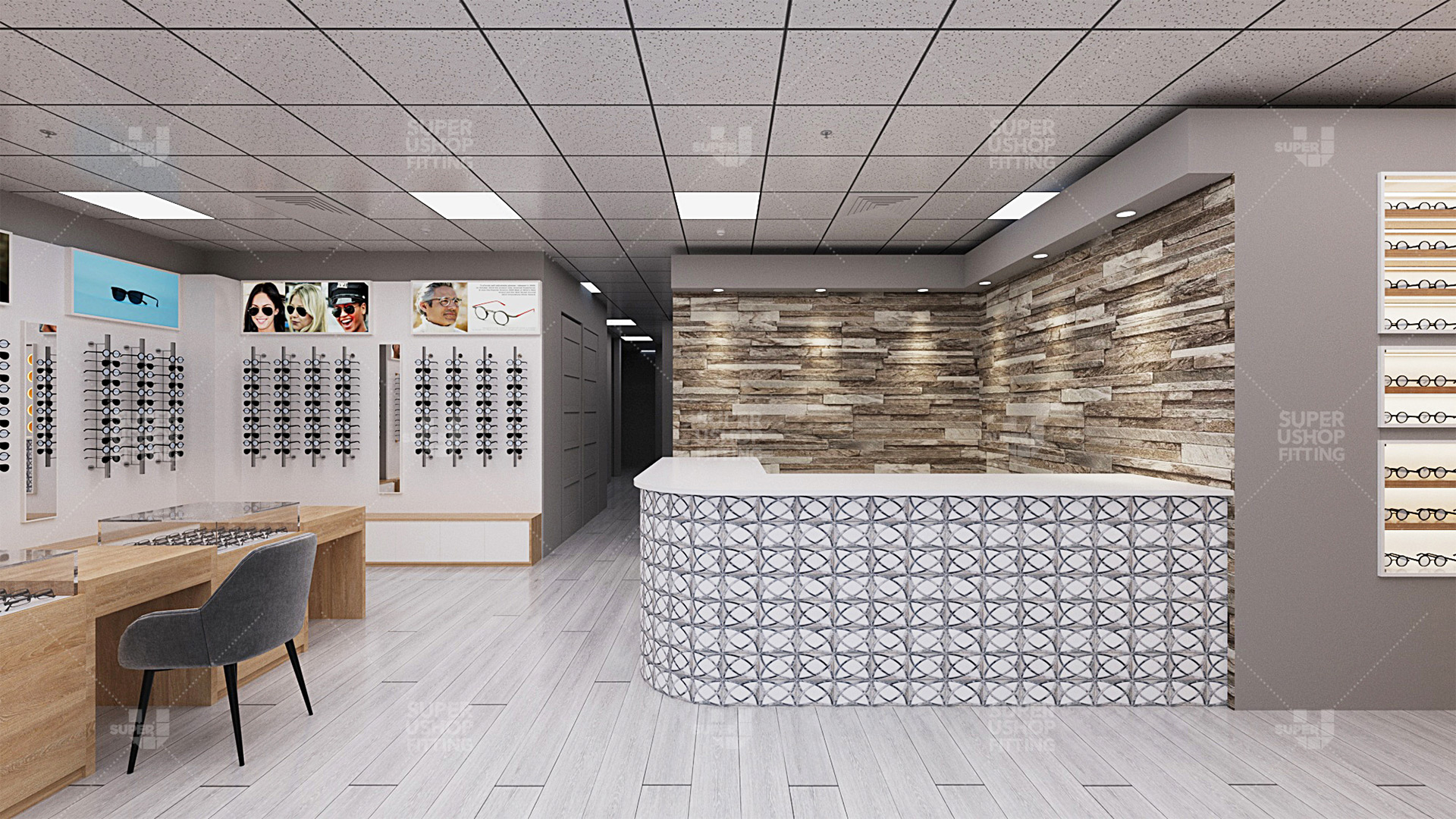 Super Premium Optical Optical Shop Furniture Design Project