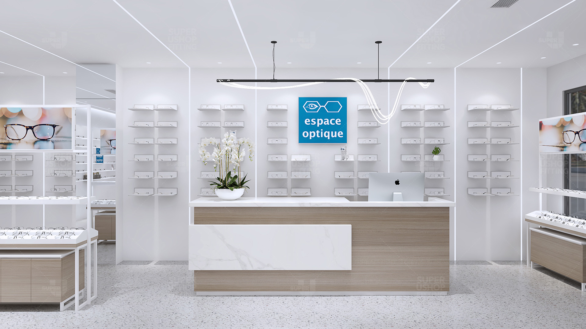 Super Premium Optical Optical Shop Furniture Design
