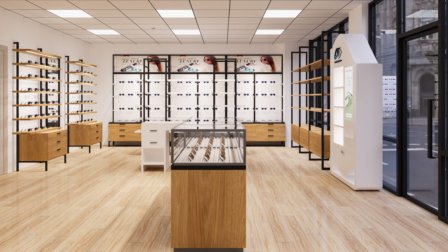 Super Classic Optical Optical Store Design