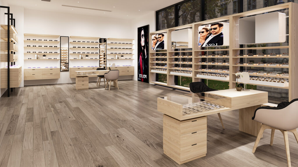 Super Classic Optical Optical Store Design