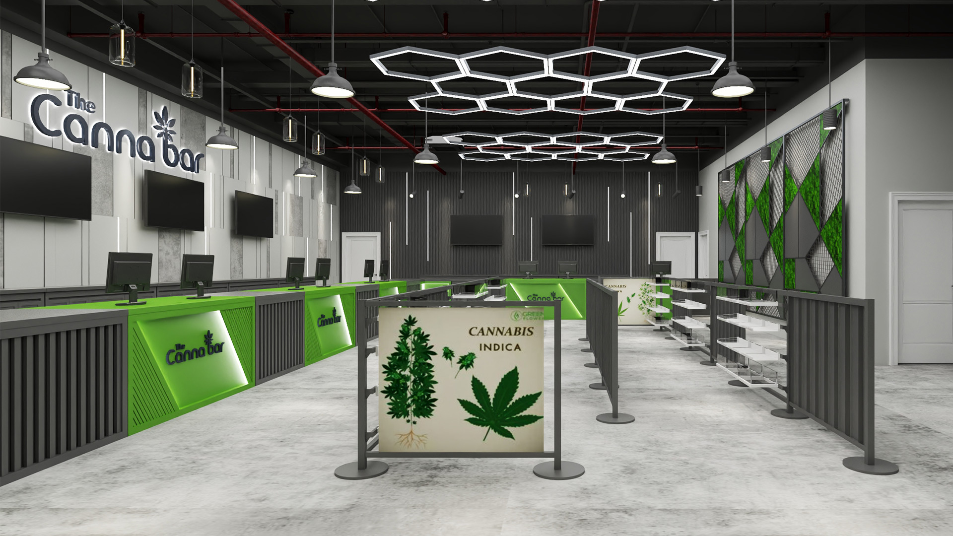The Canna Bar CBD Shop Design Project