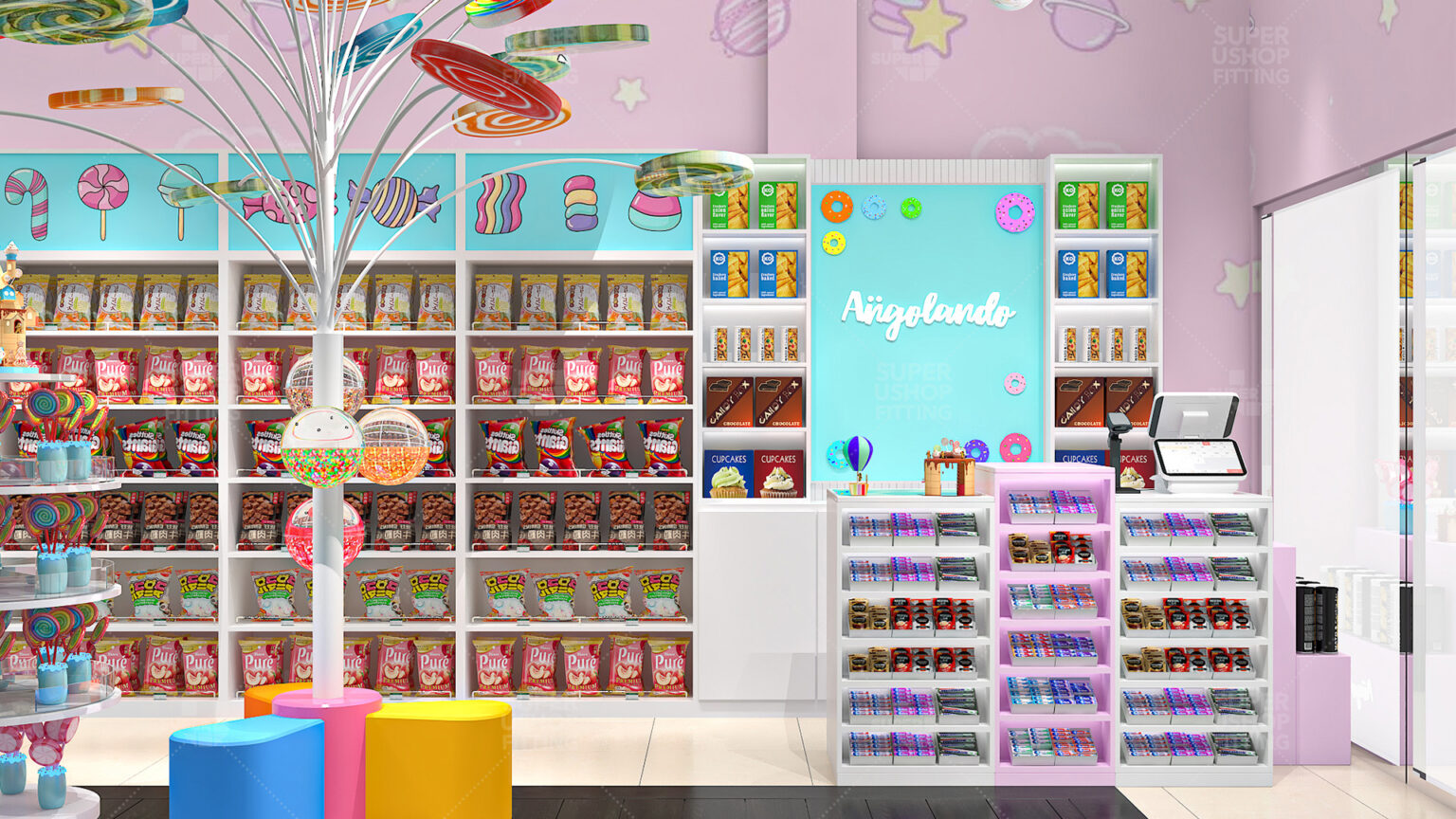 Mr. Sweet Tooth Sugar Store Design and Display Furniture Manufacturing ...