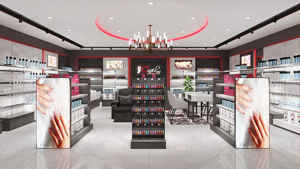 Cherry Blossom Cosmetic Store Design Display Furniture Manufacturing ...